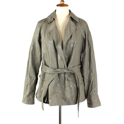 All Saints Spitalfields Chelsea Mac Glossy Sage Green Belted Rain ...