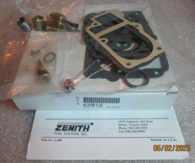 ZENITH 28 & 228 SERIES CARBURETOR CARB REBUILD KIT PN. K2012 NOS ...