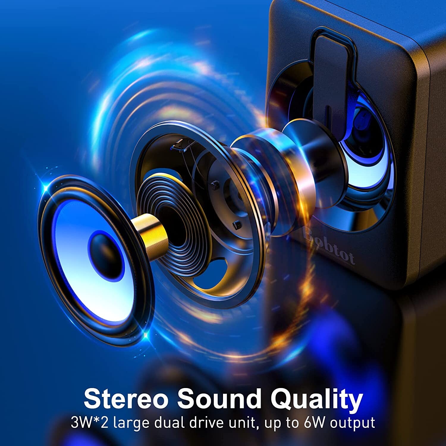 Computer Speaker USB Powered Bluetooth Desk Subwoofer Game Speakers ...