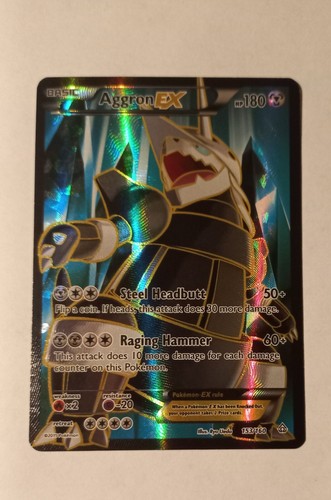 Aggron EX - 153/160 - Full Art Ultra Rare PL Pokemon XY Primal Clash | eBay