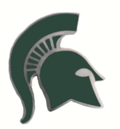 MI State Spartans Pins Michigan State Spartan Head University Logo NCAA ...