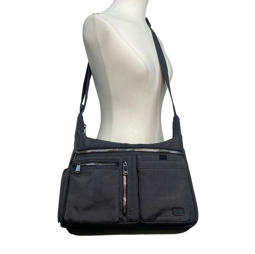 Lug Grey Multi Zipper Compartments Adjustable Strap Double Dutch ...