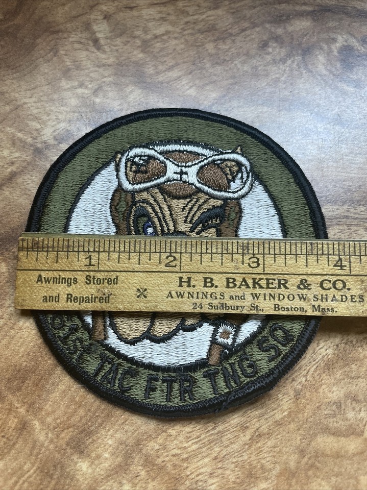 RARE VTG 70S 80S 61ST TACTICAL FIGHTER SQUADRON PATCH SUBDUED AFB USAF ...
