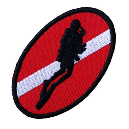 Water Sports Snorkeling Flag Patch 7x4.5cm For Scuba Diver Great Keepsake | eBay