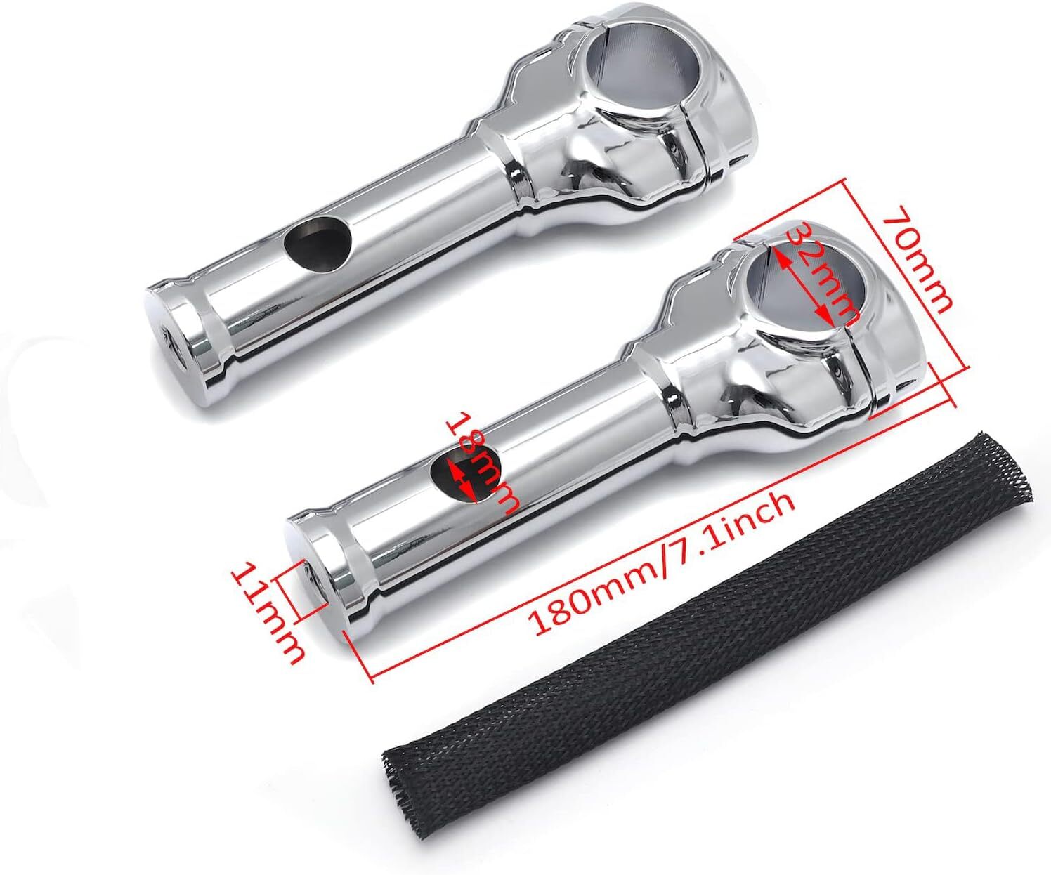 1.25" Handlebar 6" Risers Top Clamps For Harley Touring Road Glide King Chrome | eBay