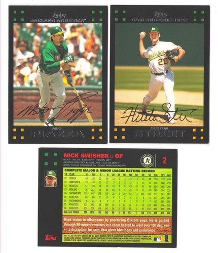 2007 TOPPS RED BACKS - OAKLAND ATHLETICS / A'S Team Set | eBay