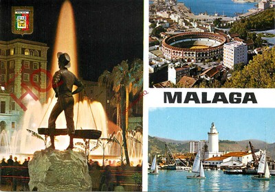 Picture Postcard:-Malaga (Multiview) | eBay UK