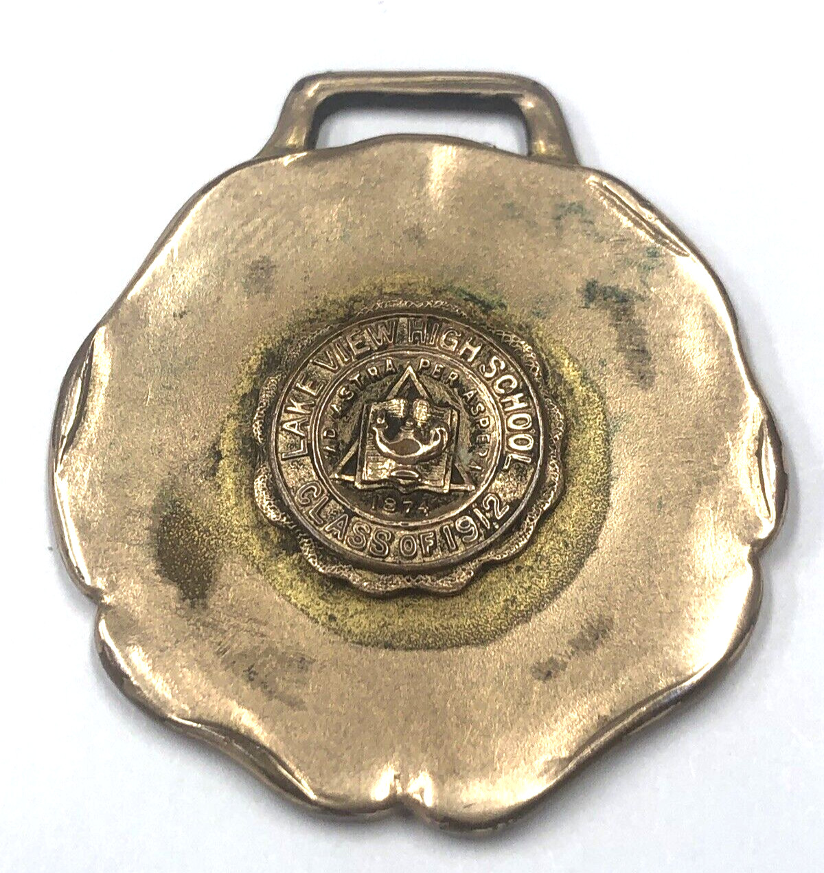 LAKEVIEW HIGH SCHOOL CLASS OF 1912 WATCH FOB - Gem