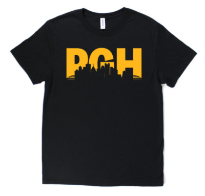 Pittsburgh Black “PGH City View” T-Shirt | eBay