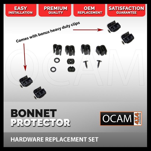 Replacement Bonnet Protector Clips for Toyota Hilux 167 09/2001- 02/ ...