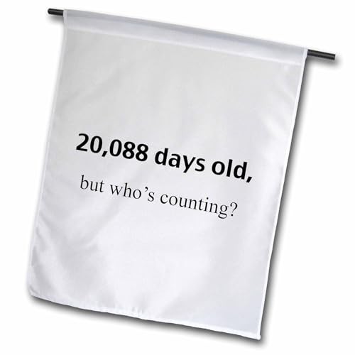 3dRose Fl_108326_1 20088 Days Old but Who's Counting 12 x 18 inch ...