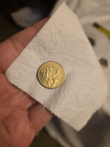 SEXY WOMAN TOKEN COIN - T**S & A** - HEADS I WIN -TAILS YOU LOSE ...