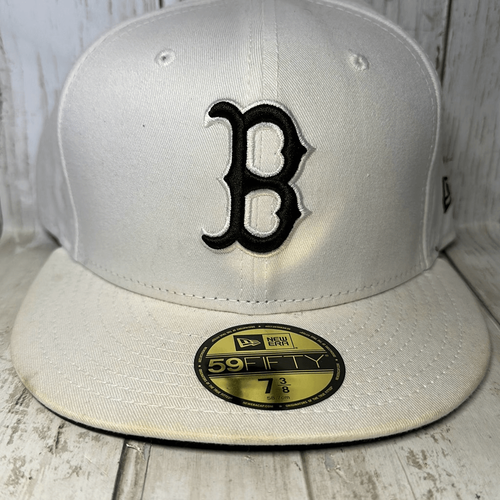 Boston Red Sox Lids New Era 59Fifty Black White Size 7-3/8 100% Cotton ...
