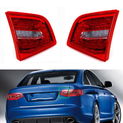 Pair LED Inner Rear Tail Light For AUDI A6 C6 Sedan 2009 -2011 Tail ...