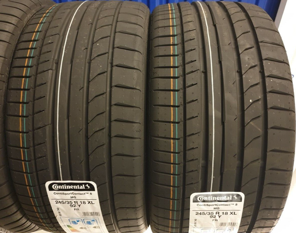 2X NEW CONTINENTAL SPORT 5 245/35 ZR18 XL 92Y MO CAR TYRES 245 35 18 ...