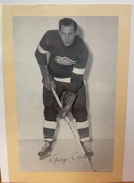 VINTAGE SER.2 #97 BEEHIVE NHL HOCKEY PHOTO - GEORGE GEE - DETROIT RED ...