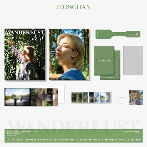 SEVENTEEN JEONGHAN WANDERLUST PHOTOBOOK w/ Luggage Tag+Note+8Karte+6Sticker+GIFT | eBay.de