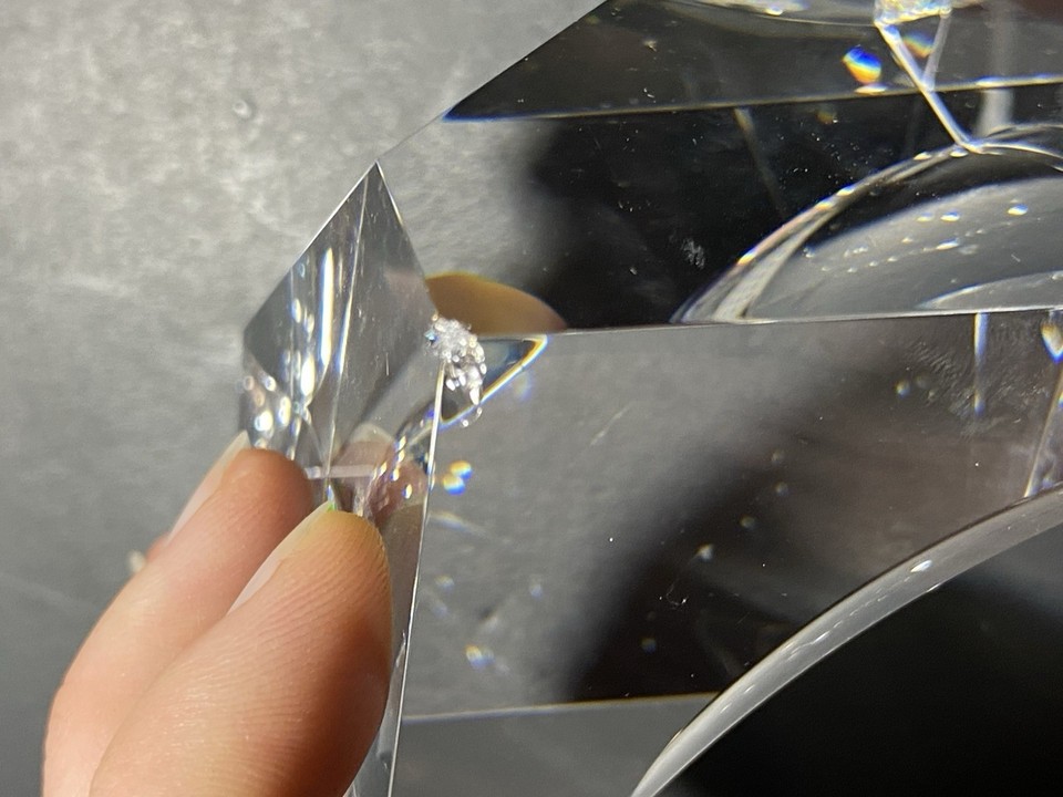 4pc STEUBEN Crystal Glass Faceted Cube Modernist Paperweights | eBay