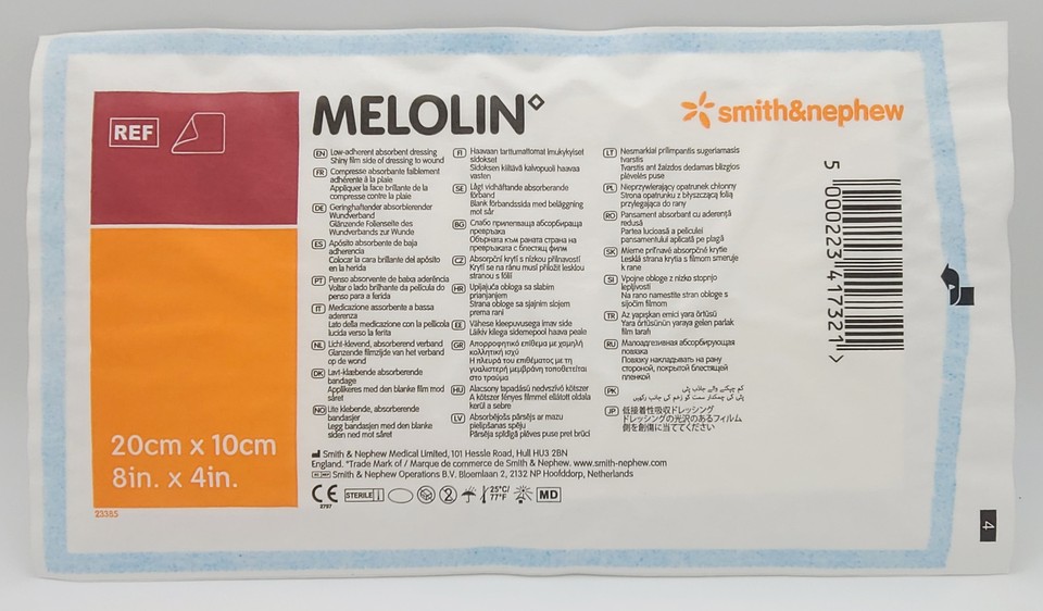 Melolin 20cm x 10cm Non-Adherent Wound Dressing Pack of 25 | eBay UK