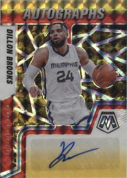 2021-22 Panini Mosaic - Autographs Mosaic Dillon Brooks #AM-DLB Choice ...