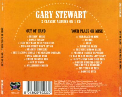 GARY STEWART - OUT OF HAND/YOUR PLACE OR MINE NEW CD 5013929892330| eBay