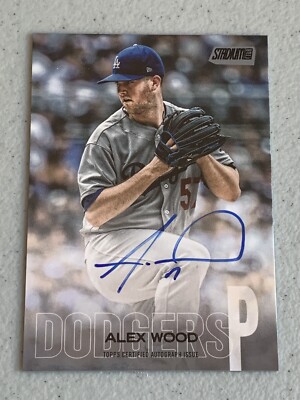 Alex Wood 2018 Topps Stadium Club Black Foil Autograph /25 SCA-AW ...