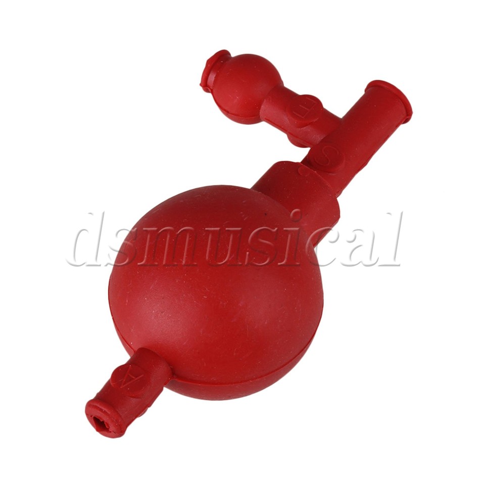 Red Pipette Filler Rubber Bulb 3 Valve Pipette Filler for Chemistry ...