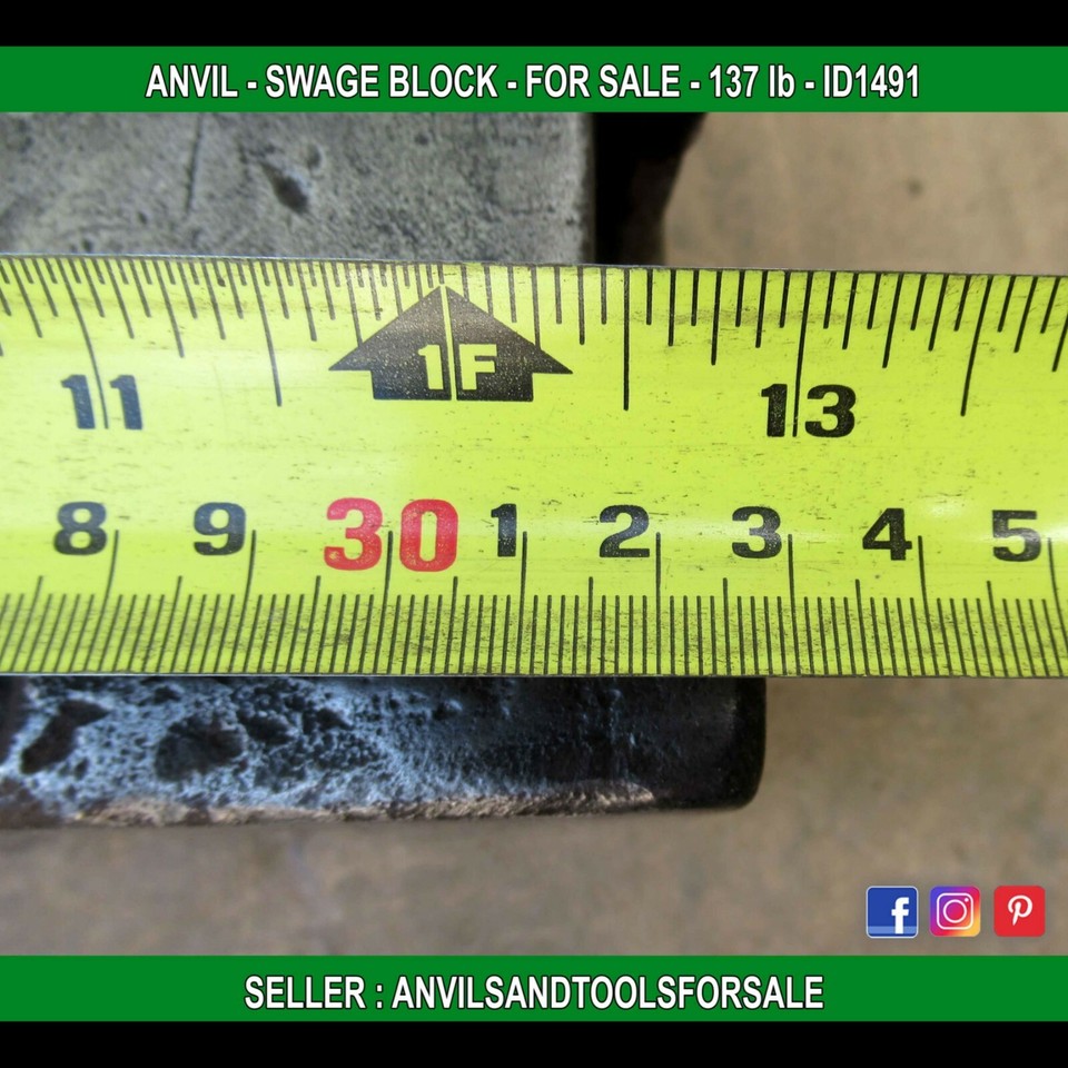 Anvil 137 lb - swage block - ID 1491 | eBay