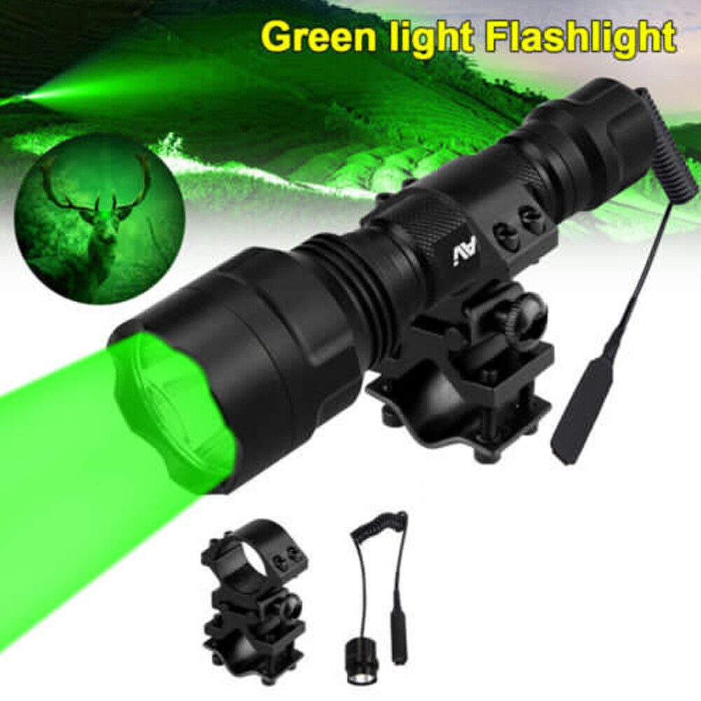 Green Led Hunting Lights 500 Yards Hunting Flashlight LED Green Light