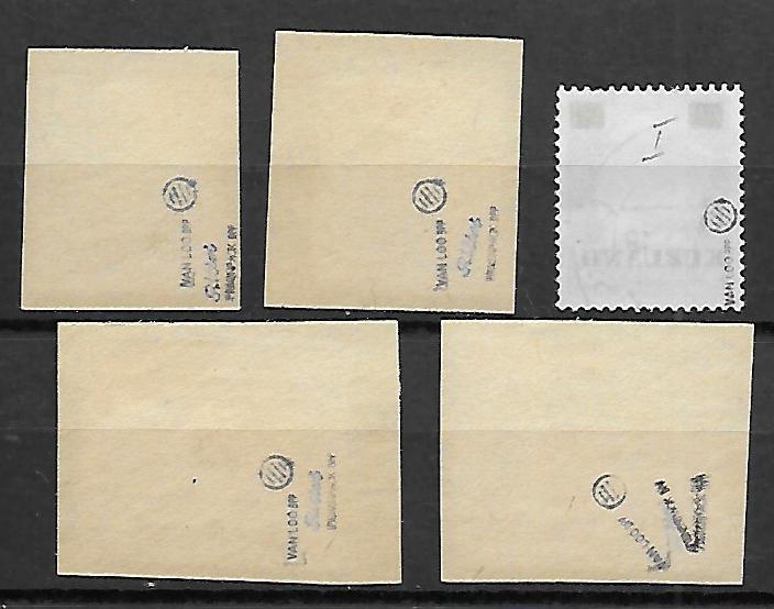 German Occupation Kurland stamps 1945 MI 1-4A-B signed vanLooBPP CANC ...