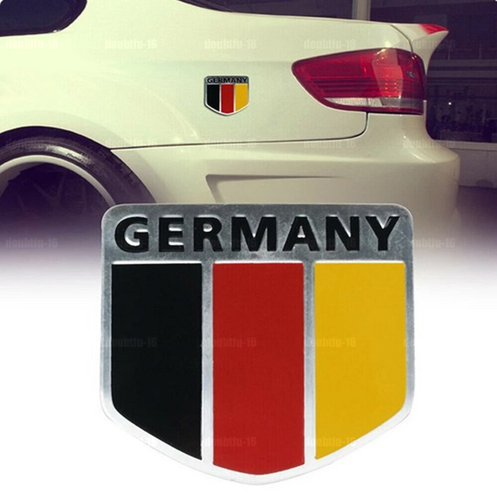 German Germany Flag Logo Car Emblem Metal Badge Decal Sticker Car ...