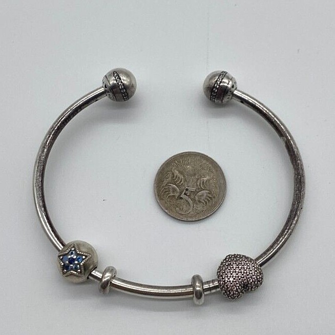 Pandora Limited Edition Shooting Star Open Bangle 2 C… - Gem