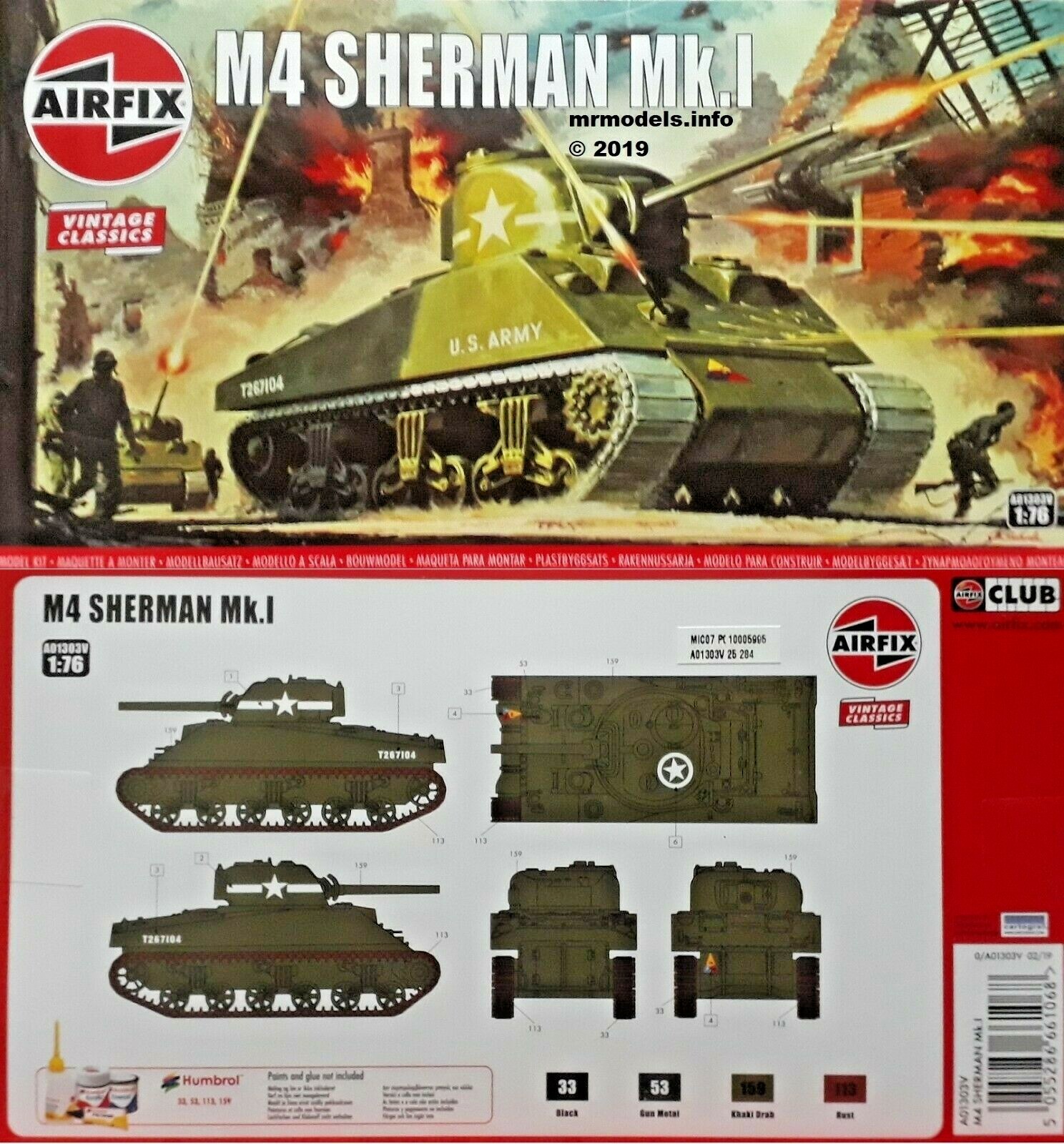 Airfix 1/76 Military Vehicle Tank New Plastic Model Kit 1 76 1/72 1 72 ...