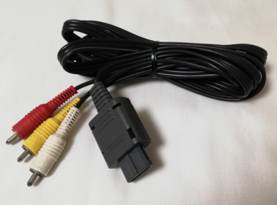Official Nintendo AV Cable RCA Super Famicom GameCube N64 SHVC-008 SNES ...