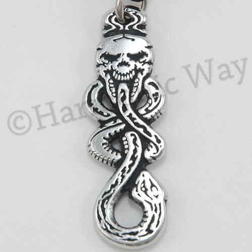 Harry Potter Necklace DARK MARK pendant Skull & Snake symbol Death ...