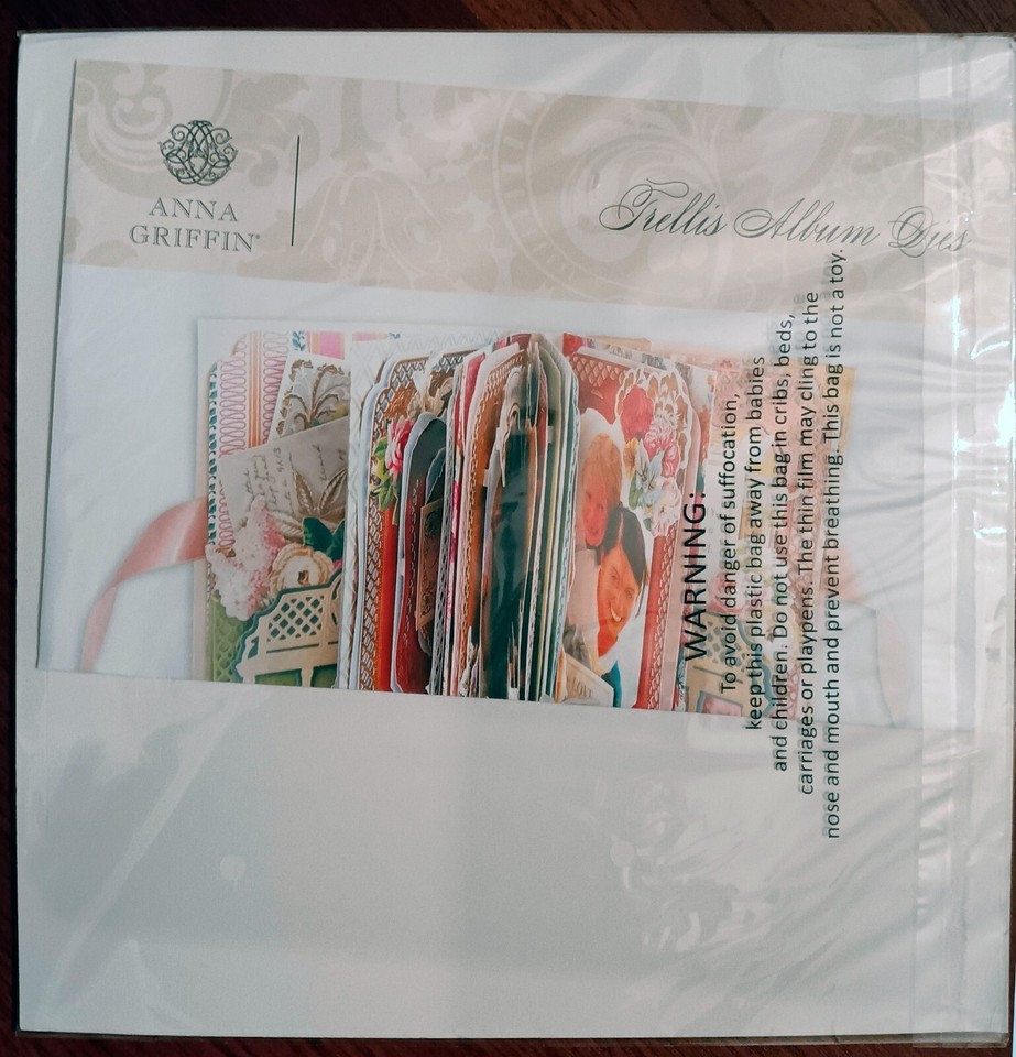 ANNA GRIFFIN CREATE 9 TRELLIS ALBUM DIES and IDEA SHEET ~ NEW | eBay