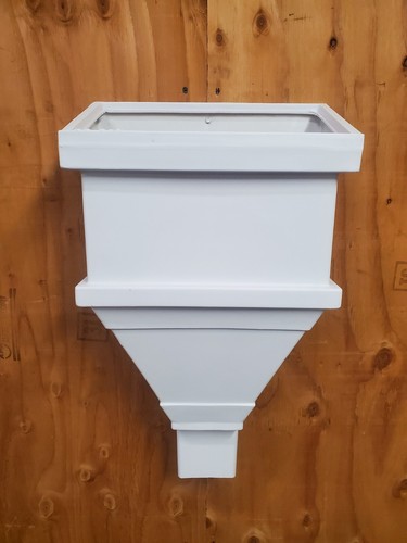 Conductor Head Scupper Box One Piece Molded Plastic 3"x4" or 3 ...