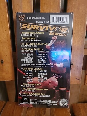 WWE - Survivor Series 2003 (VHS, 2003) 651191582235| eBay