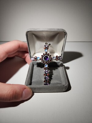 Nicky Butler Multi- Gemstone Cross Pendant | eBay