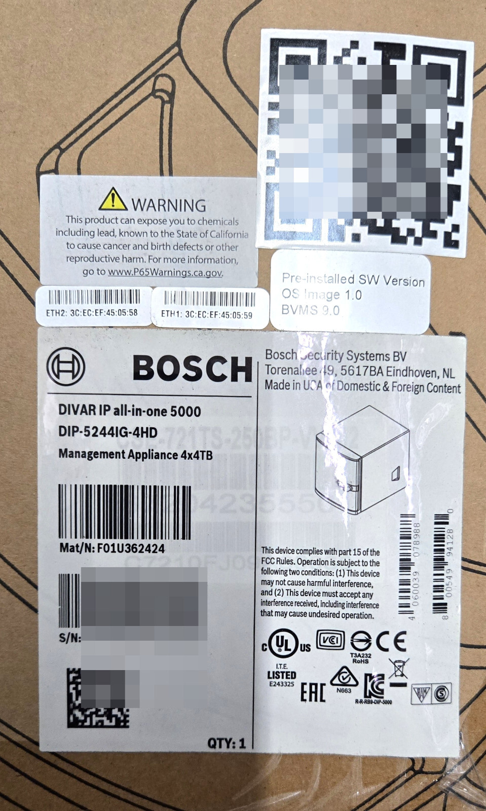 NEW Bosch DIP-5244IG-4HD DIVAR IP All-in-One 5000 4x4TB NVR | eBay