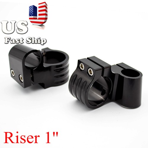 CNC Motorcycle Universal Riser Clip On Ons Fork Clamp Handle Bar ...