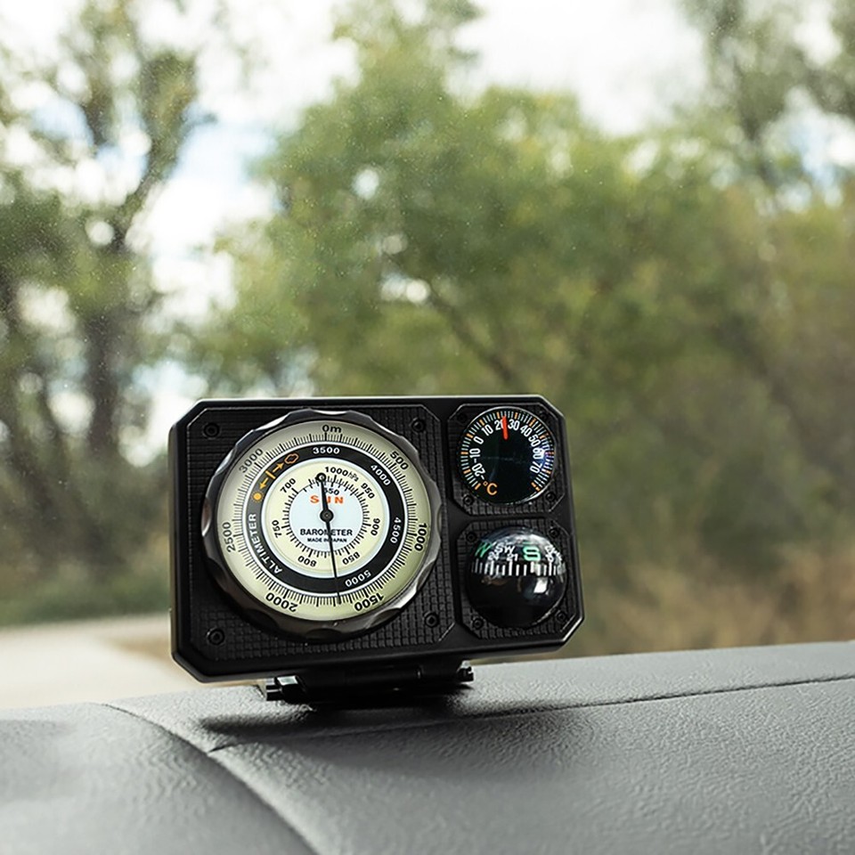 Sun Company Navigat'r 6 - Six-Function Dashboard Altimeter/Barometer ...