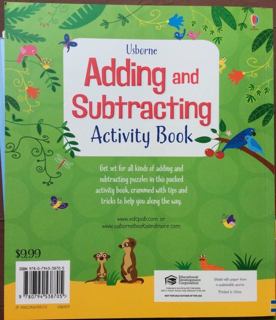 Math Sticker Activity Books* Ser.: Adding and Subtracting Activity Book ...