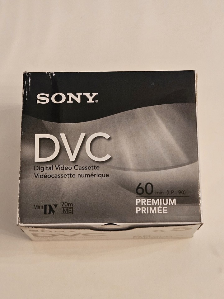 Box of 5 Sony Mini DV DVC Digital Video Cassette Tape 60 Minute NEW | eBay