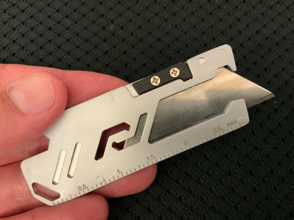 EDC Keychain + BOX CUTTER + Utility Multi/Tool Knife + 5 SK5 ...