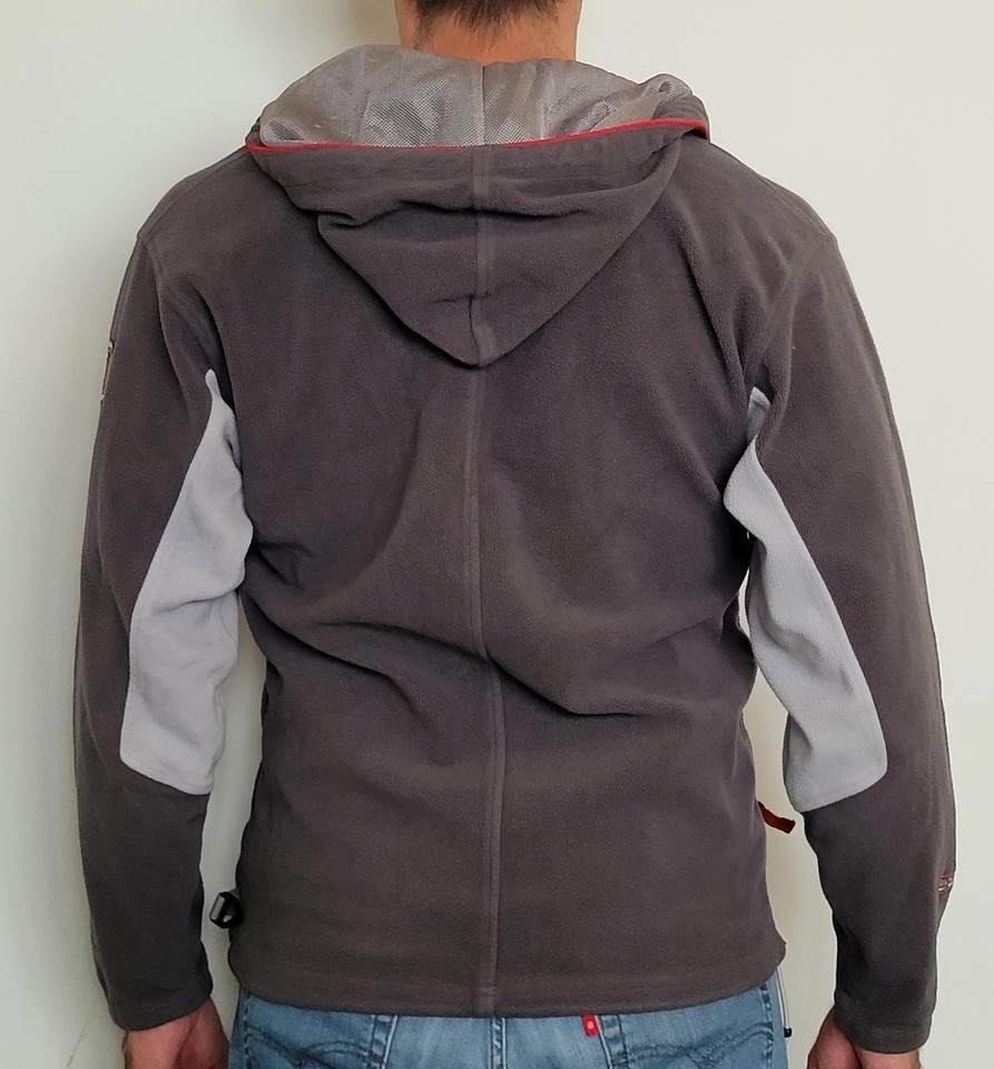 686 Enterprises Men’s S Fleece Hooded Zip Jacket Gray & Red | eBay