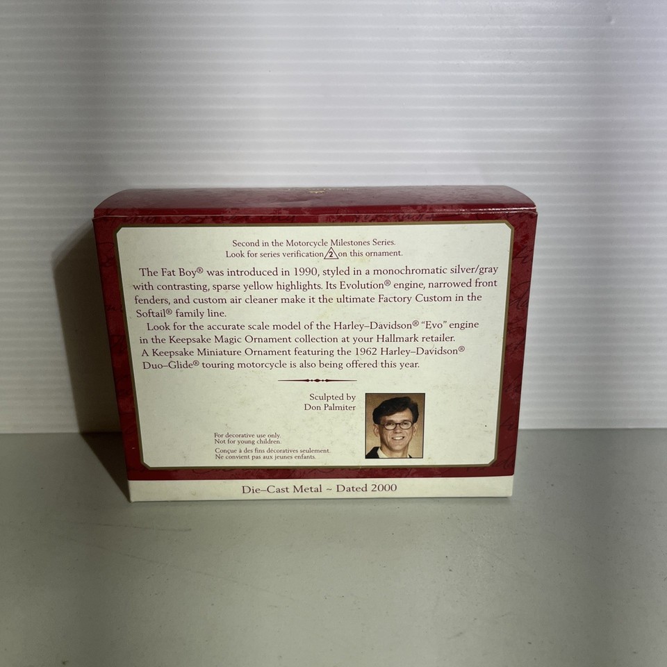 2000 Hallmark Keepsake Ornament Harley-Davidson Motorcycle Milestone ...