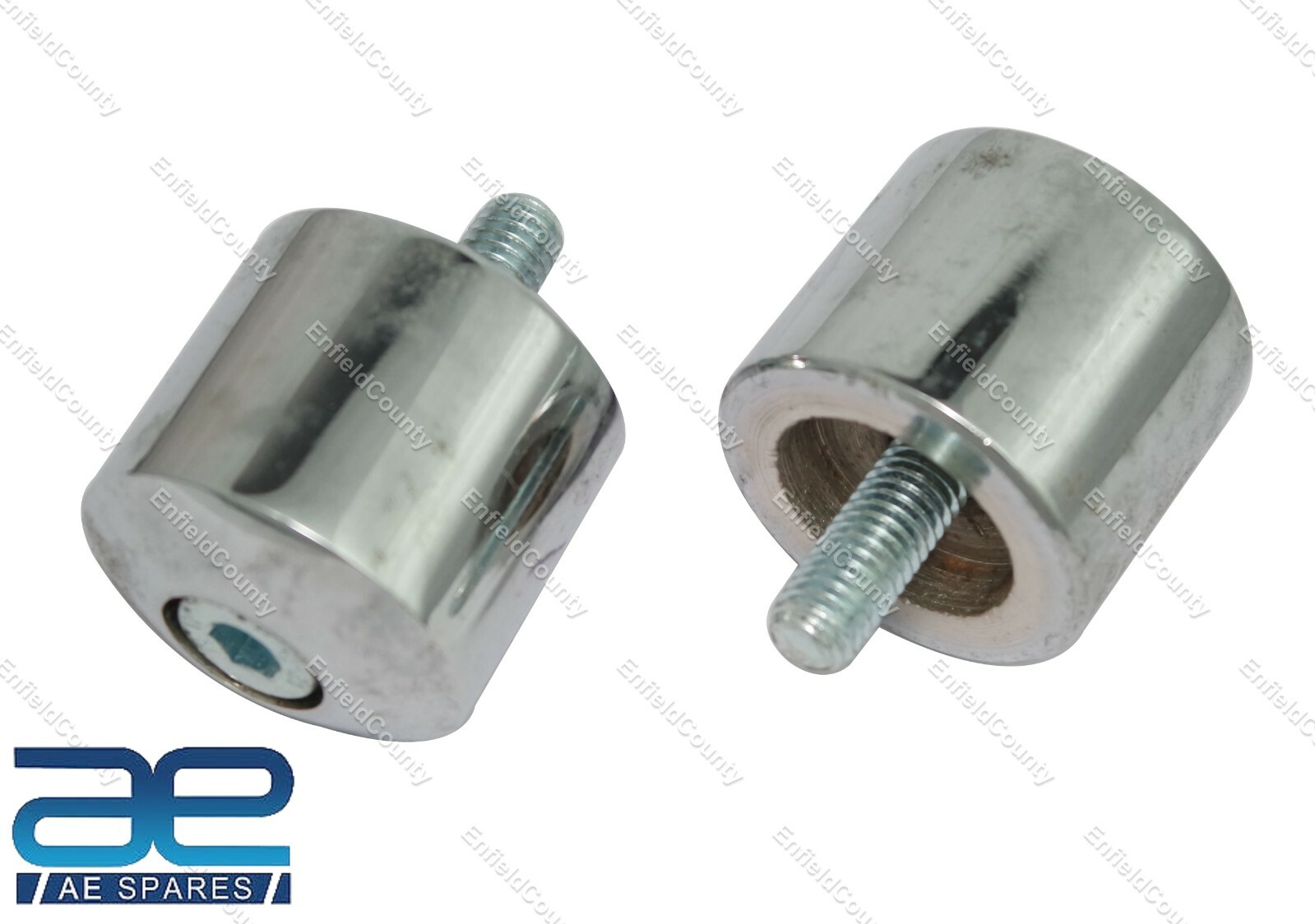 Fits Royal Enfield Bullet Handlebar End Weights Chrome Plated S2u | eBay