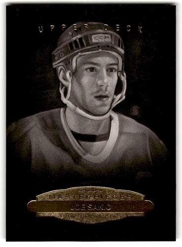 2014-15 UD Masterpieces B&W Portraits Joe Sakic #161 Quebec Nordiques ...