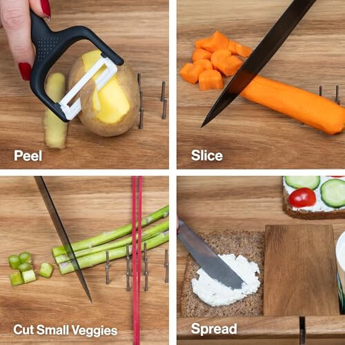 Adaptive One Handed Cutting Board With 10 Spikes – Ideal Gift for ...